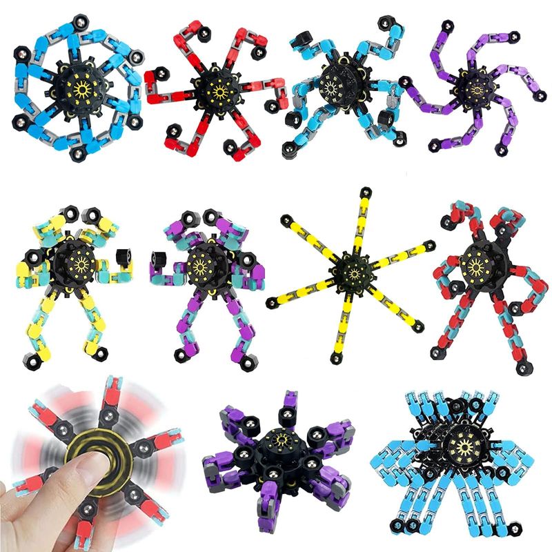 20 Pcs Transformable Fidget Spinner, Fidget Toys Bulk for Adults ...