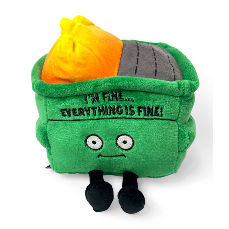 Punchkins Dumpster Plushie, Funny Meme Gag Gift, Comical Plush ...