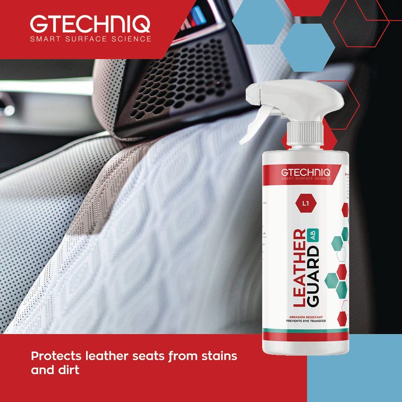 Gtechniq Leather Protector. L1 Leather Guard for Cars, Car Interior ...