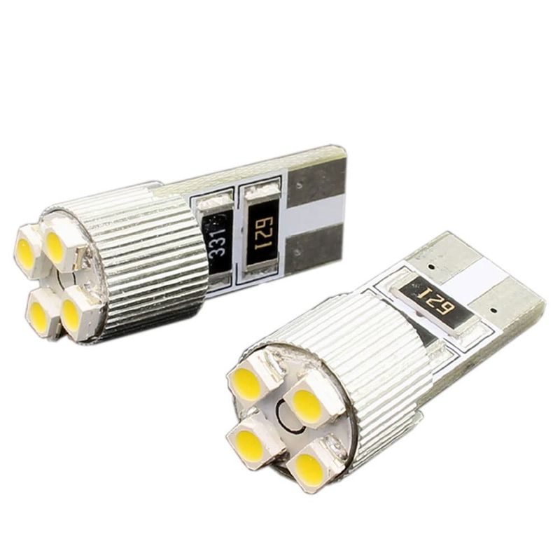 T10 4 Row Small Position SMD/LED Bulb, 2 Pieces (3000K/Warm White) Bulb ...
