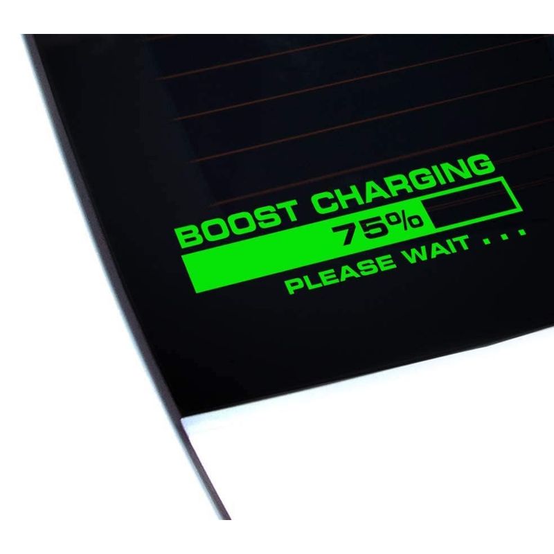 Fear7FX Boost Charging Car Sticker, Vinyl Decal Sticker, Funny Car ...
