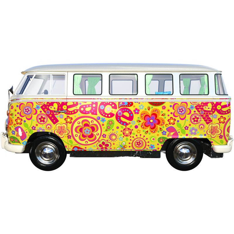 SP12680 Hippie Van 2 Groovy Car 60s Woodstock Cardboard Cutout Standee ...