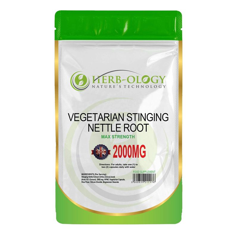 HB Stinging Nettle Root | 120 Nettle Root Capsules - (10:1 Extract ...