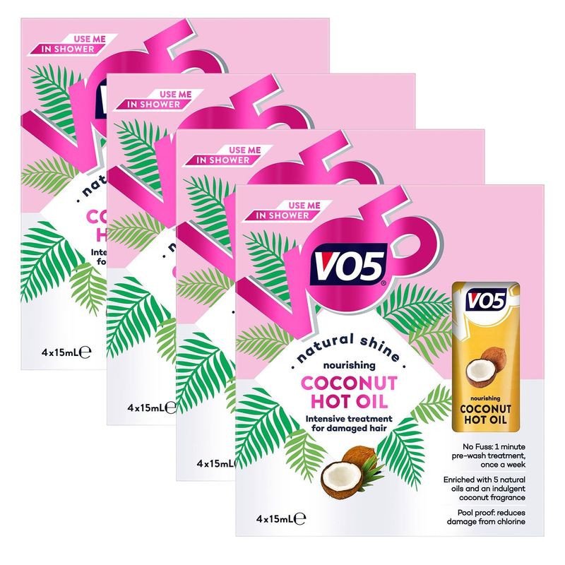 VO5 Nourishing Coconut Hot Oil Natural Shine and Intensive Pre Wash ...