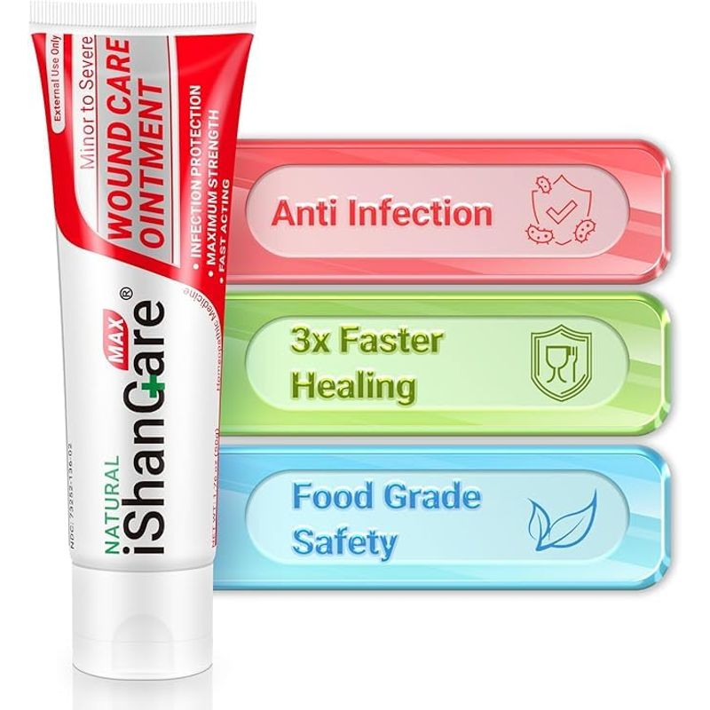 iShanCare® Wound Care Ointment - First Aid Ointment, 3X Faster Healing ...