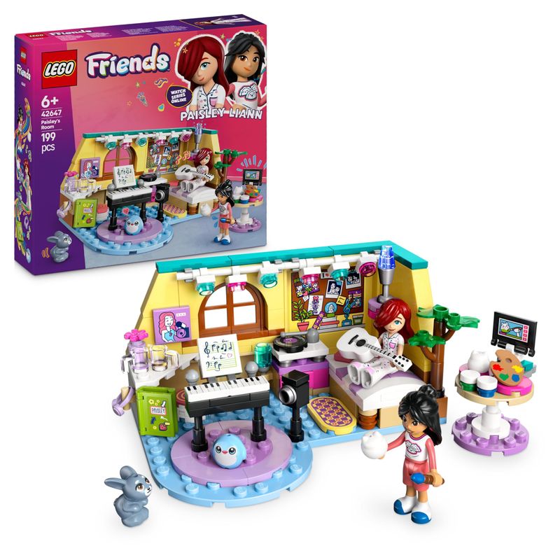 LEGO Friends Paisley’s Room Set, Creative Learning Toy for 6 Plus year ...