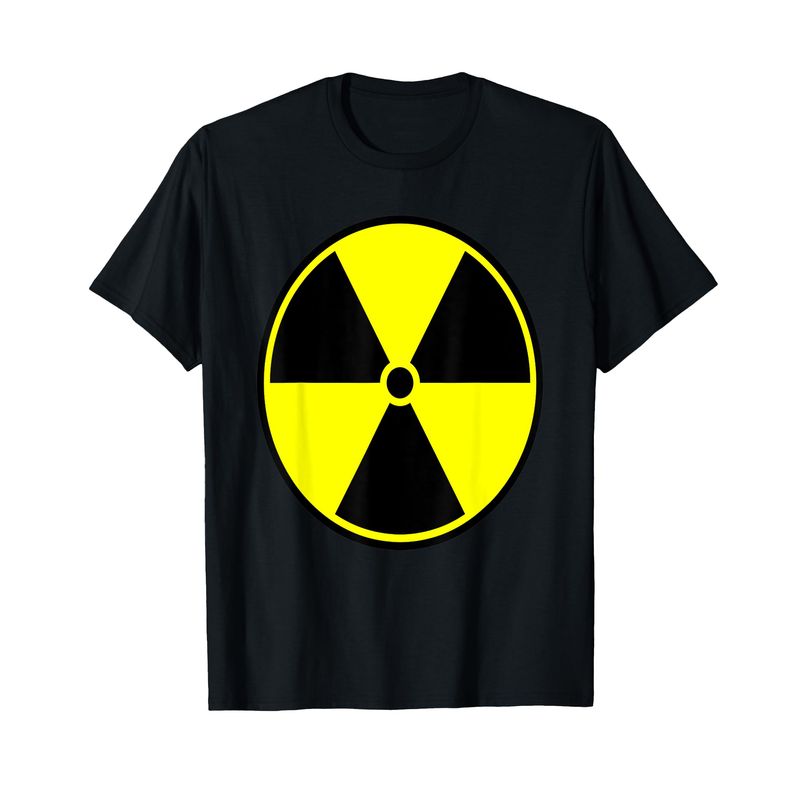 Radioactive Radiation Hazard Sign Warning Caution Symbol T-Shirt ...