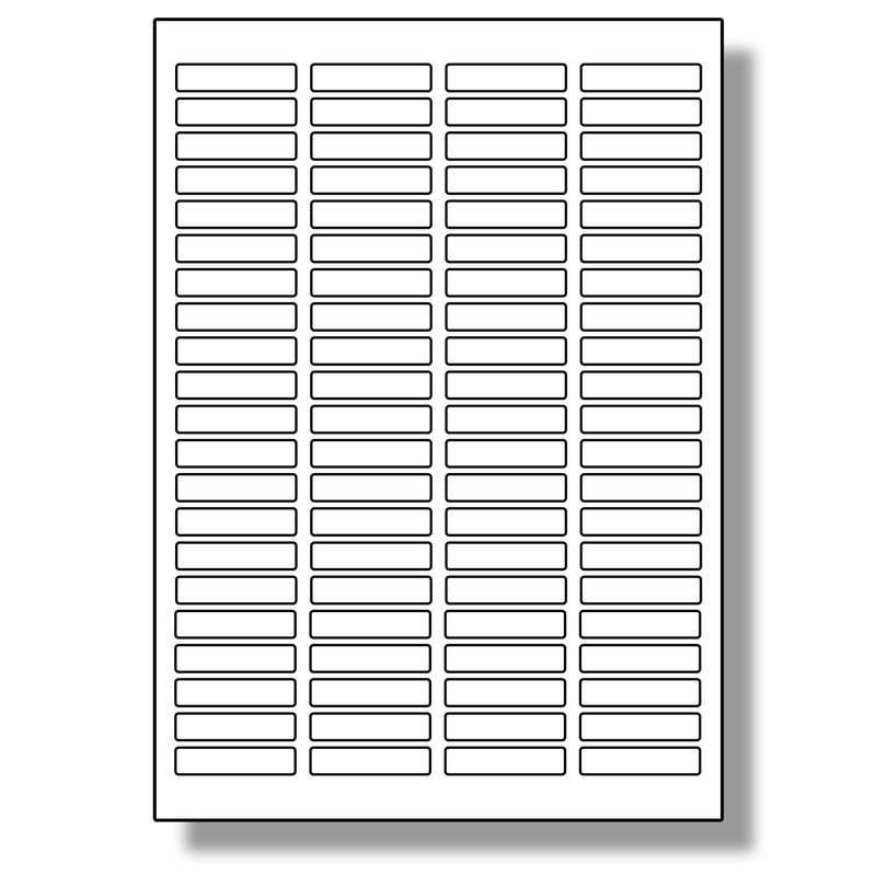 Label Planet® 84 Per Page/Sheet 5 Sheets (420 Tiny MATT White ...