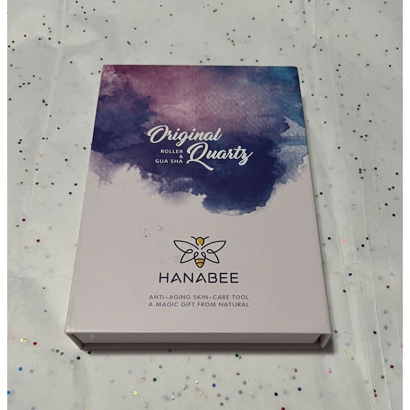 HANABEE Rose Quartz Facial Roller Jade Roller Gua Sha Facial Tools Face Roller - Online ...