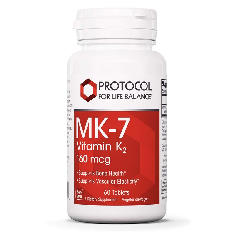 Protocol MK-7 Vitamin K2 160mcg - VIT K Supplement - MK-7 Vitamin K2 ...