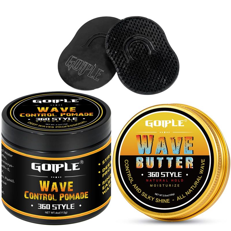 Wave Butter 360 Wave Grease for Men, Wave Butter for Layered Waves ...