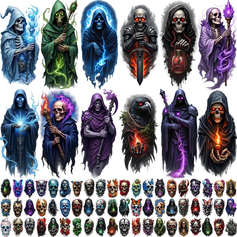 75 Pcs Temporary Tattoo Stickers for Men Women 4.7 Inch Colorful 3D ...