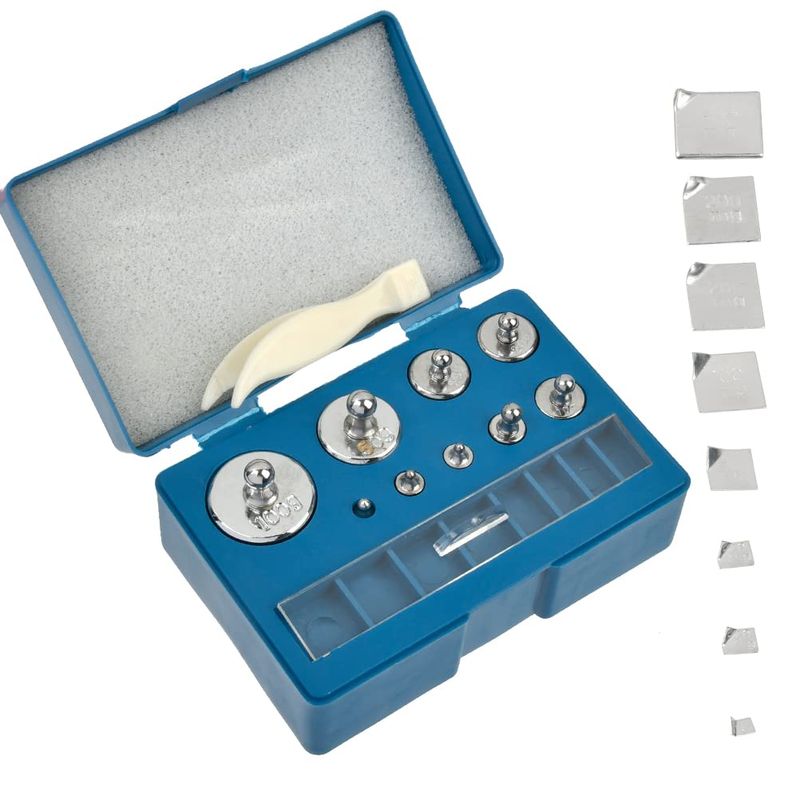 Calibration Weights Set 17PCS 10mg-100g Weight Scale Calibration Gram ...