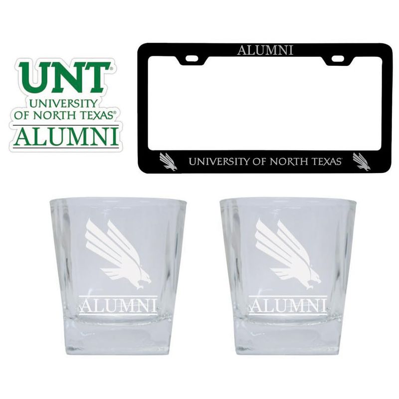 North Texas Collegiate Alumni Gift Set – Engraved Whiskey Glasses ...