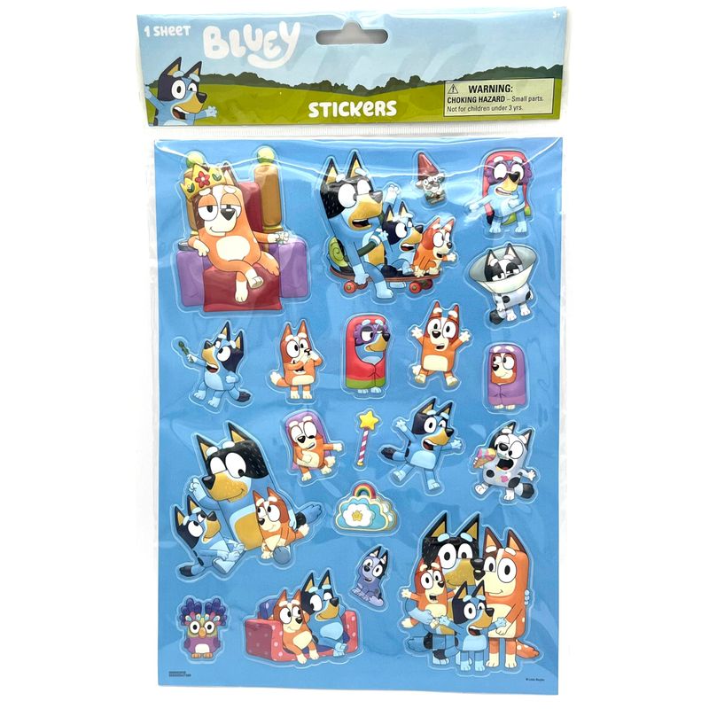 Bluey Raised Sticker Sheet - Online Marketplace - EveryMarket