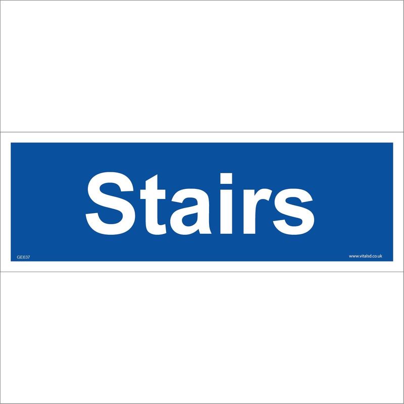 GE637 Stairs SIGN Door Wall Plaque stairwell lift elevator steps ladder ...