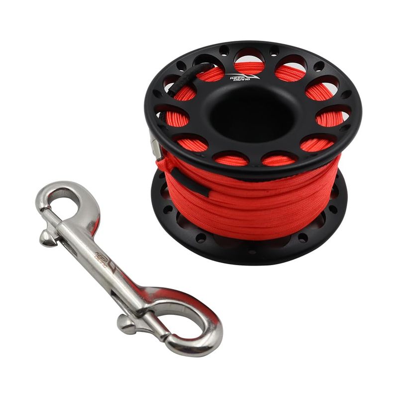 POFET 30m Scuba Diving Spool, Reel Diver Spool Reel Cave Line Wheel ...