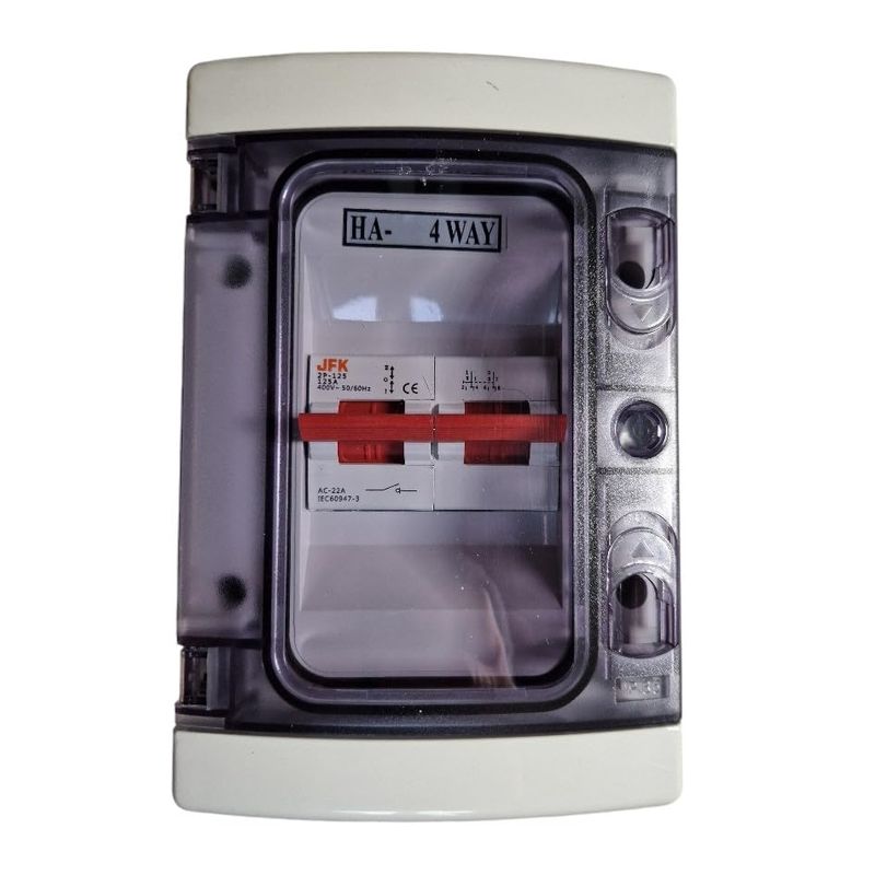 JFK 125 Amp 240V Generator Changeover Transfer Switch, IP65 ...
