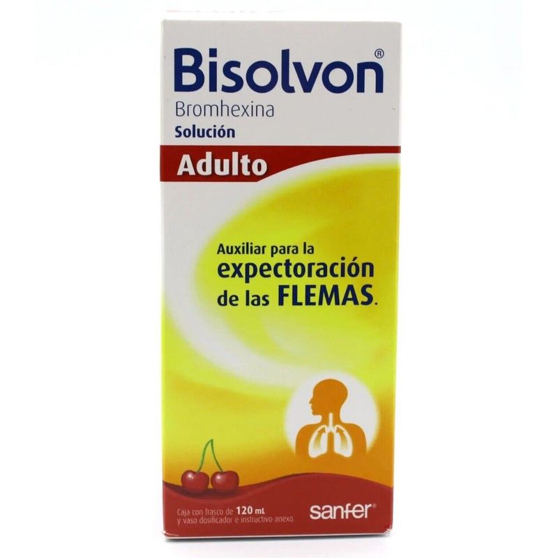 Bisolvon Adult Cold & Cough Syrup Nasal and Chest Congestion Runny Nose ...
