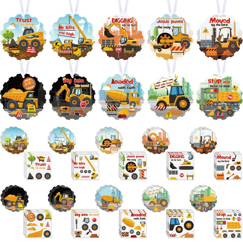 Resholder 30 Sets Religious Sunday School Crafts Construction Vehicle ...