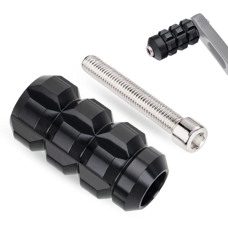 KICRY Motorcycle Shifter Peg with Raised Knobs Black Lever Foot Shift ...