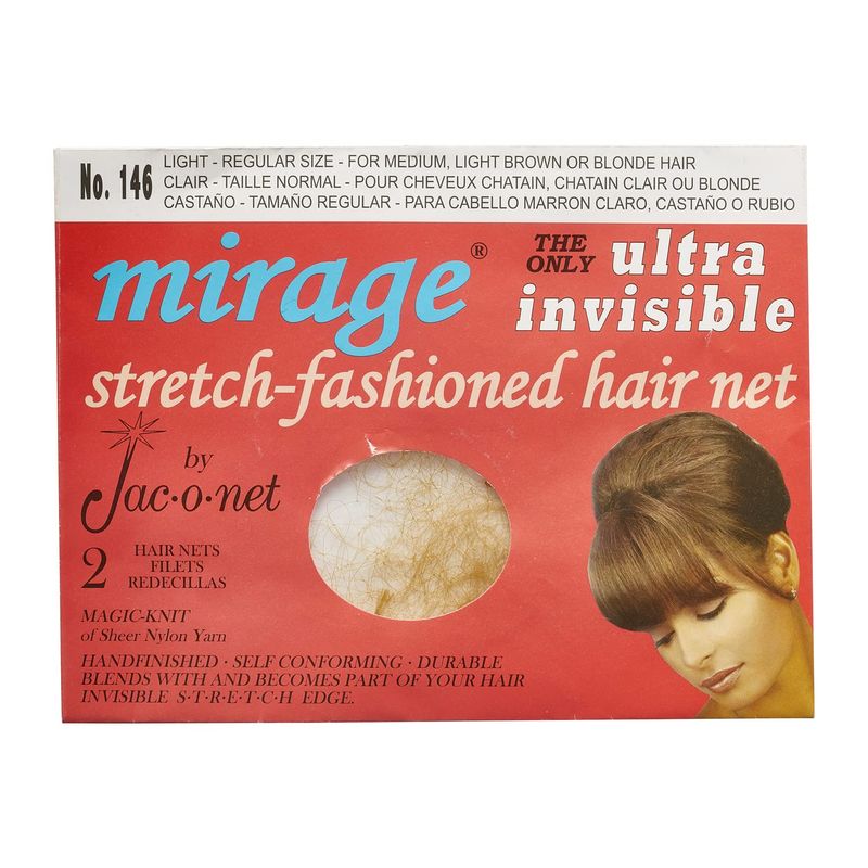 Hair Net Jac-O-Net Mirage Ultra-Invisible Light, 2 Nets Per Pack [1 ...