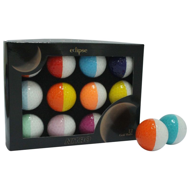 Nitro Eclipse White/Multi, 12 Pack Golf Balls - Online Marketplace ...