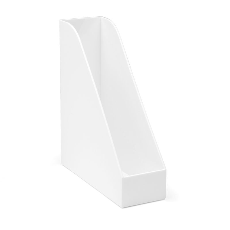 OSCO High Gloss White Plastic Magazine Rack | Folder Storage | File ...
