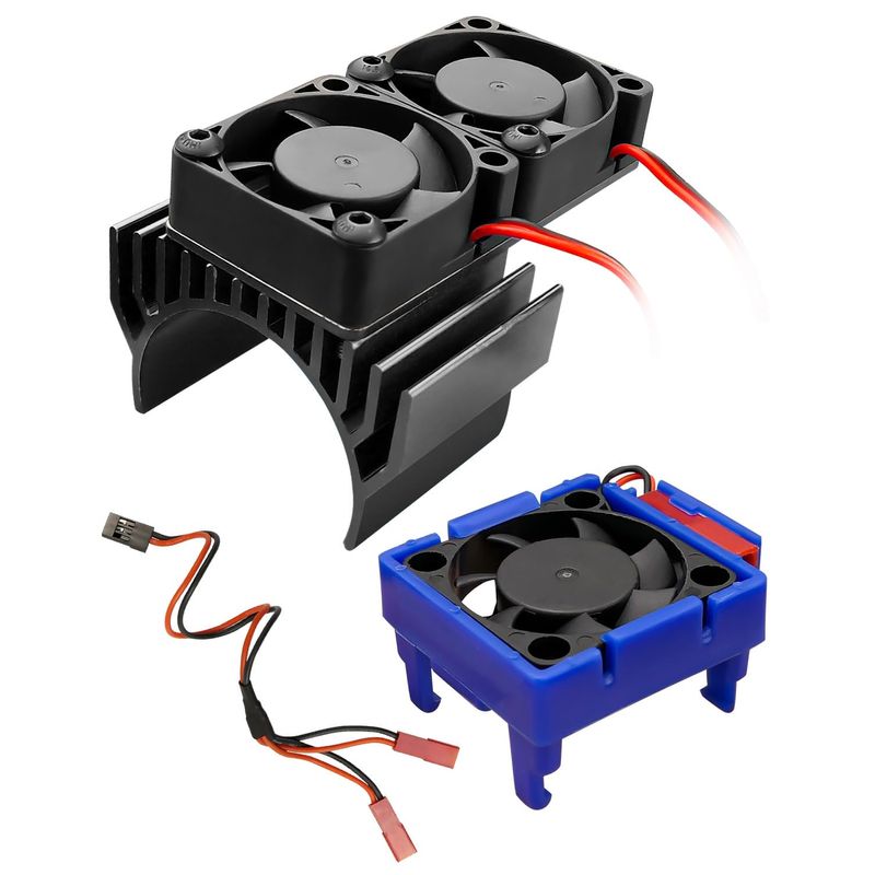 VXL-3s ESC Cooling Fan and Motor Cooling Fan Dual Fan Set Compatible ...