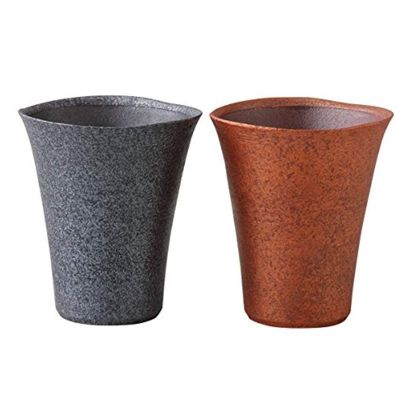 Hasami 銅器 Saturation goburettopea with Wooden Box Tea Bowls Japanese ...