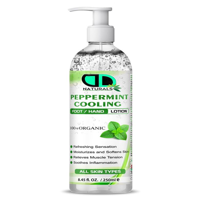 100% Natural Peppermint Cooling Hand & Foot Lotion – Soothes ...