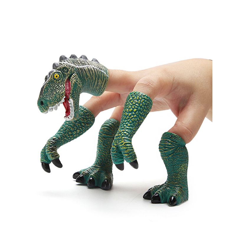 AQKILO Dinosaur Finger Puppet Set, Animals Puppet Show Theater Props ...