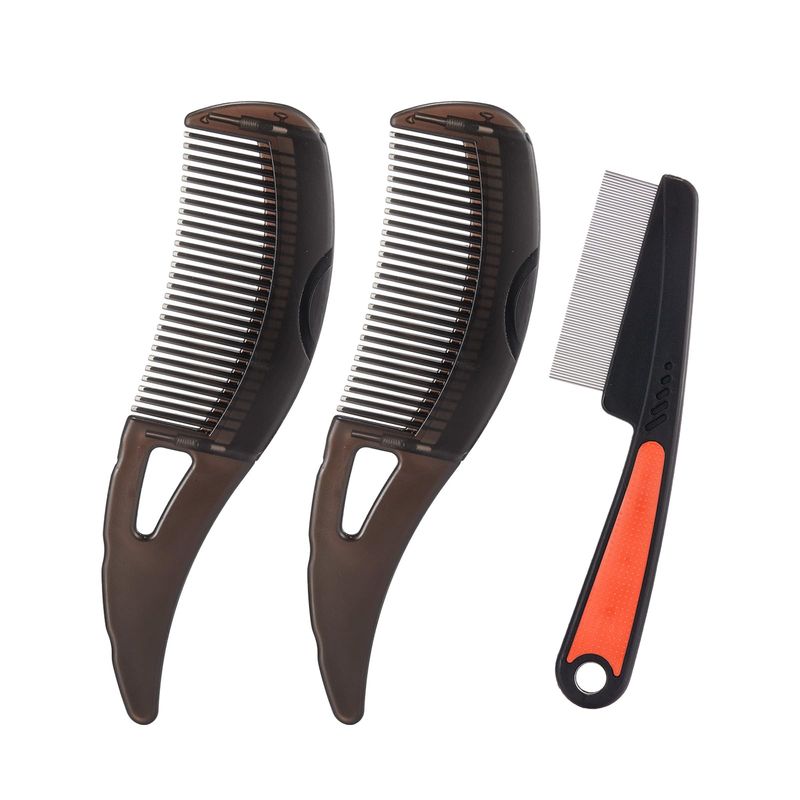 Dandruff Comb, Stainless Steel Fine Tooth, Scalp Psoriasis, Dandruff ...