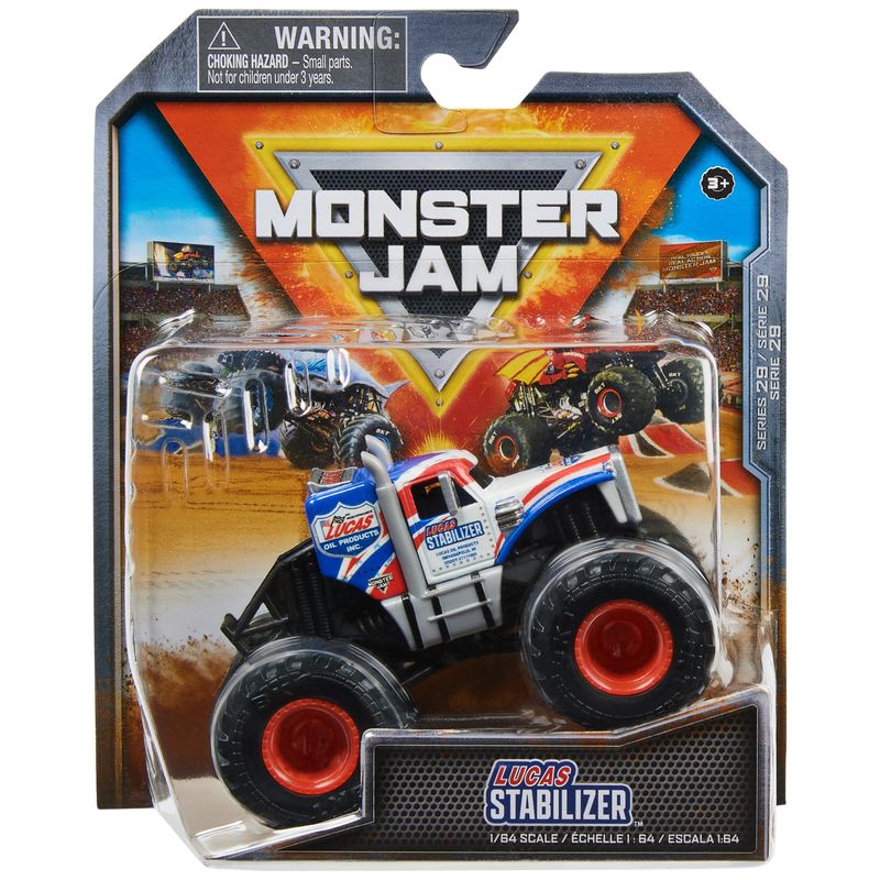 Monster Jam, Official Lucas Stabilizer Monster Truck, Die-Cast Vehicle ...