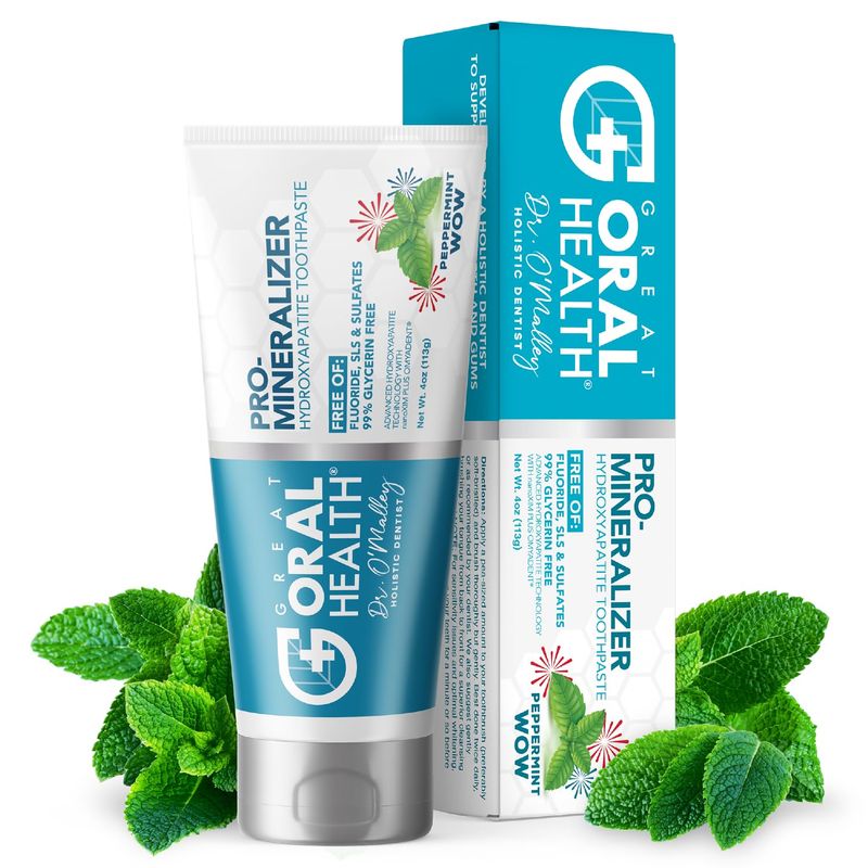 Pro-Mineralizer Toothpaste Peppermint - Nano Hydroxyapatite & Enamel ...