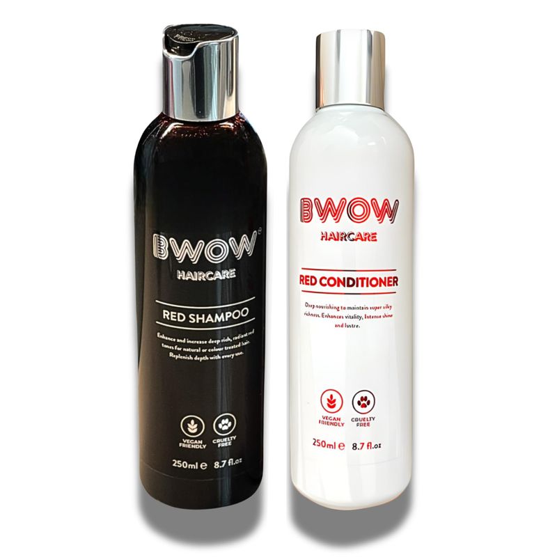 Ravish Red Vegan Shampoo & Conditioner Set: Repair & Enhance Hair Care ...