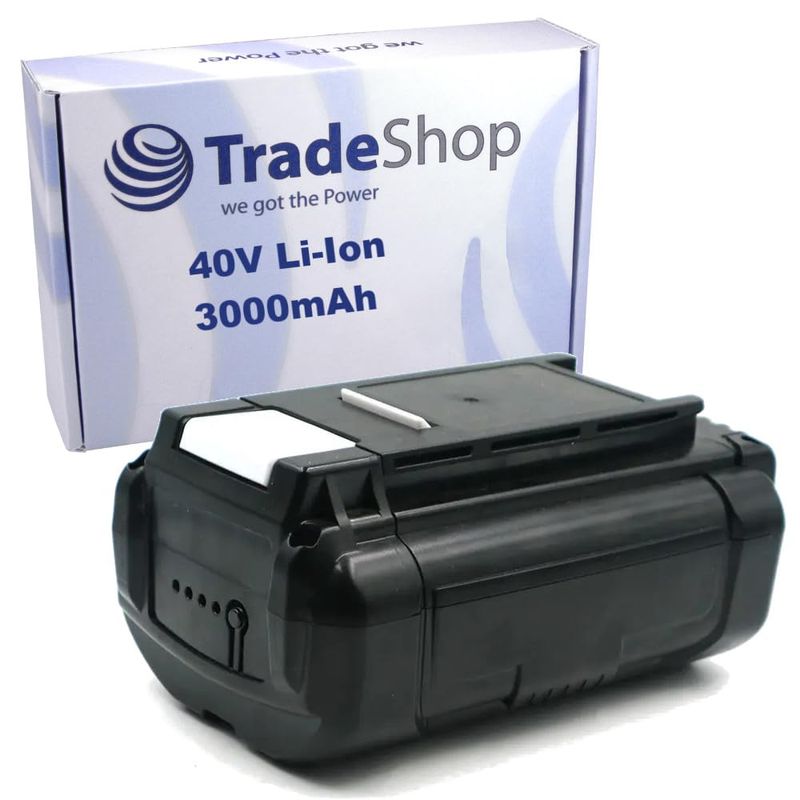 Trade-Shop Li-Ion Battery 36 V/40 V/3000 mAh Compatible with Ryobi 40 ...