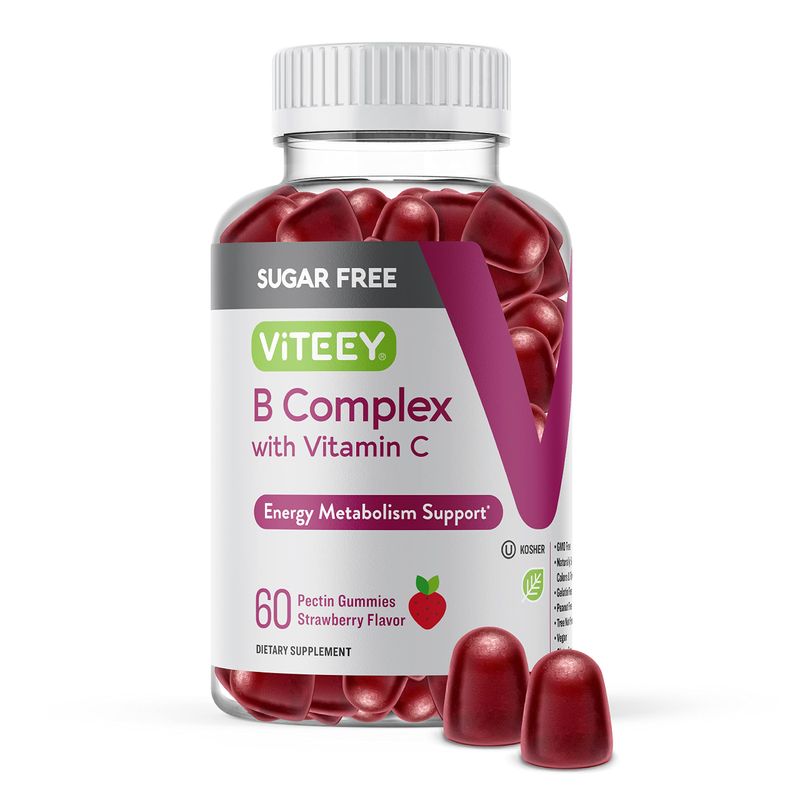 Vitamin B Complex Gummies with Vitamin C, Sugar Free - Energy ...
