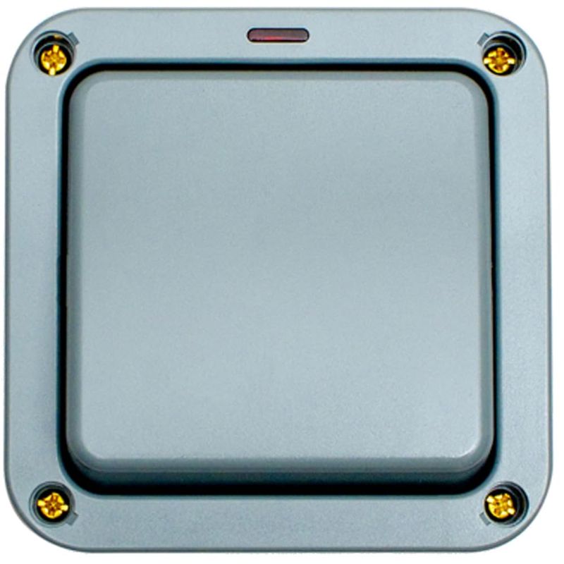 IP66 Outdoor 1 Gang Single Light Switch - 20A 2 Way & Neon Waterproof ...