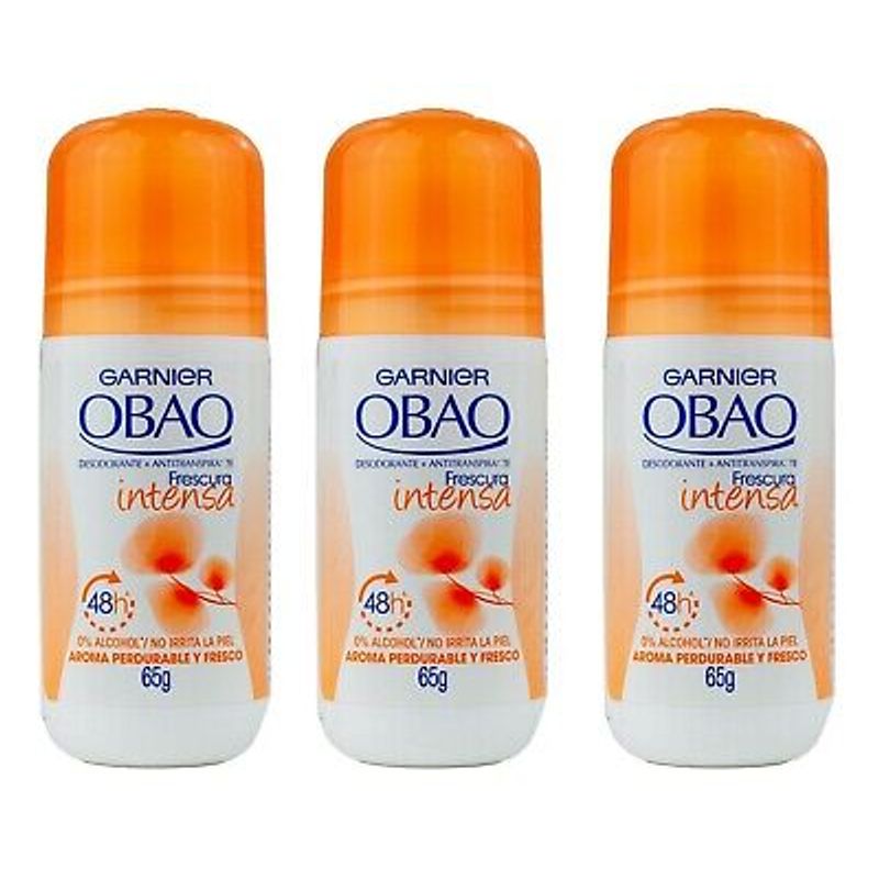 Garnier Obao Deodorant No Alcohol, Frescura Intensa, Made in Mexico ...