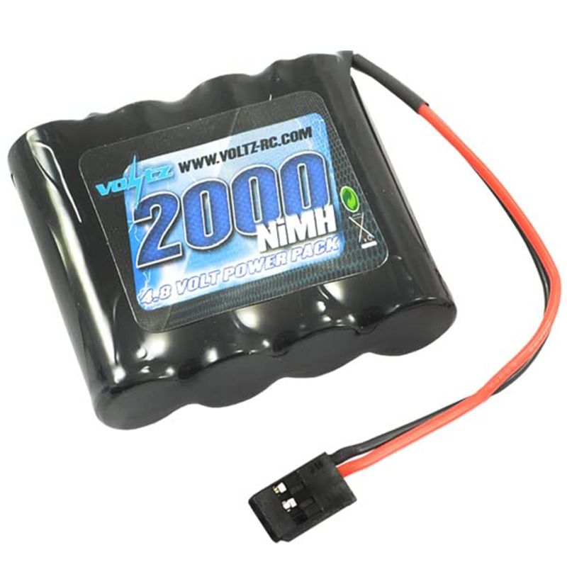 Voltz 2000mAh 4.8v RX Straight Pack with Futaba Connector - Online ...