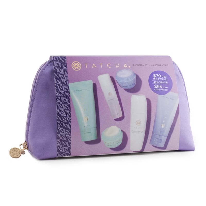 Tatcha Mini Favorites Set, Travel size Cleansers, Essence, and ...