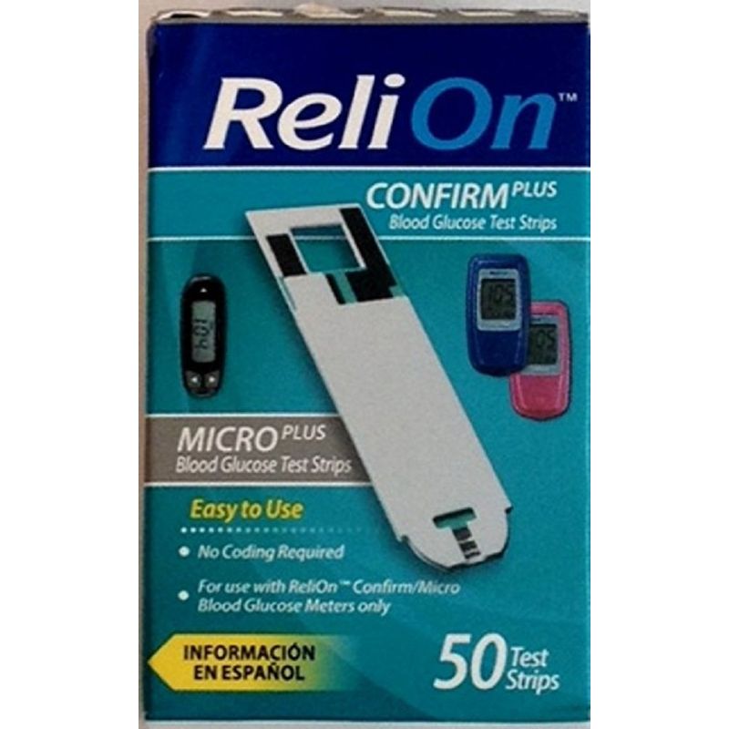 Relion Comfirm/Micro Test Strips 50 Ct - Online Marketplace - EveryMarket