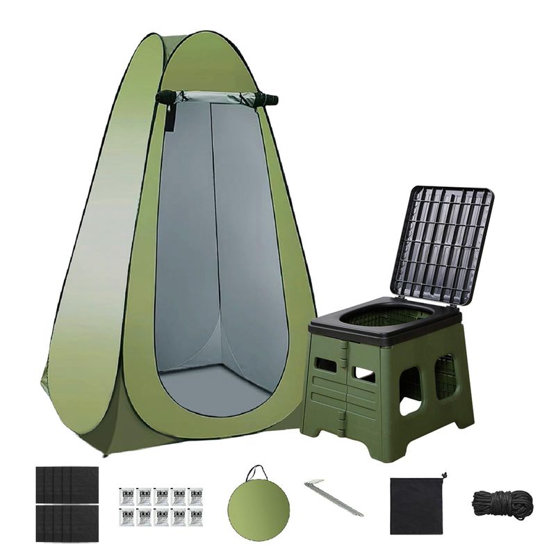 Simple Toilet Tent Set, For Disasters, Changing Tent, Portable Toilet ...