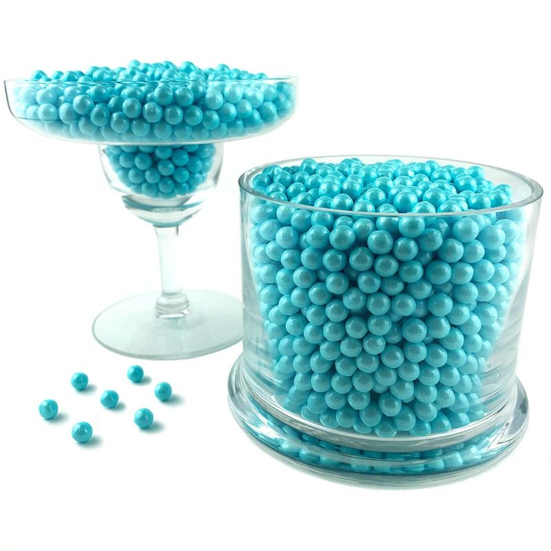 Color It Candy Shimmer Powder Blue Pearls 2 Lb Bag - Perfect For Table ...