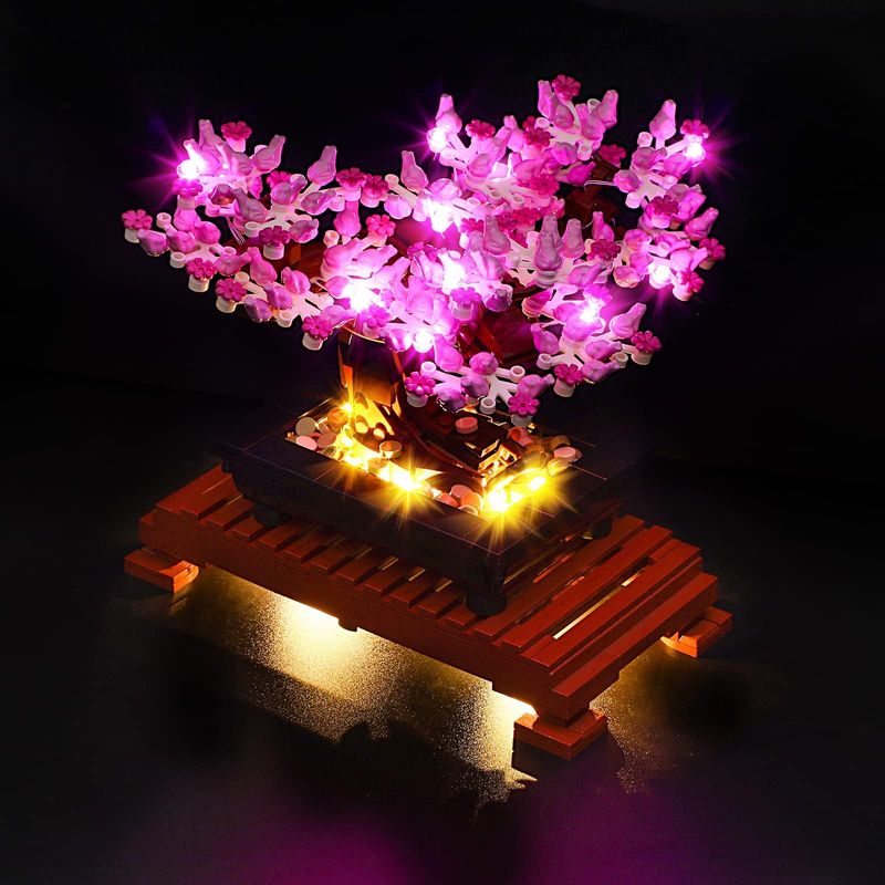 YEABRICKS LED Light for Lego-10281 Creator Expert Bonsai Tree(Pink ...