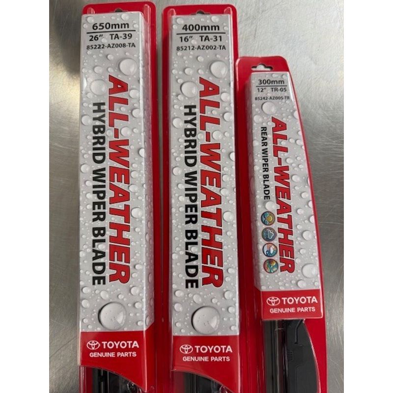 2019-2025 TOYOTA RAV4 FRONT AND REAR WIPER BLADES GENUINE TOYOTA ...