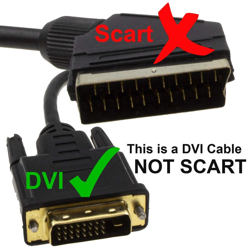 kenable DVI-D 24+1pin Male to HDMI Digital Video Cable Lead GOLD 2m [2 ...