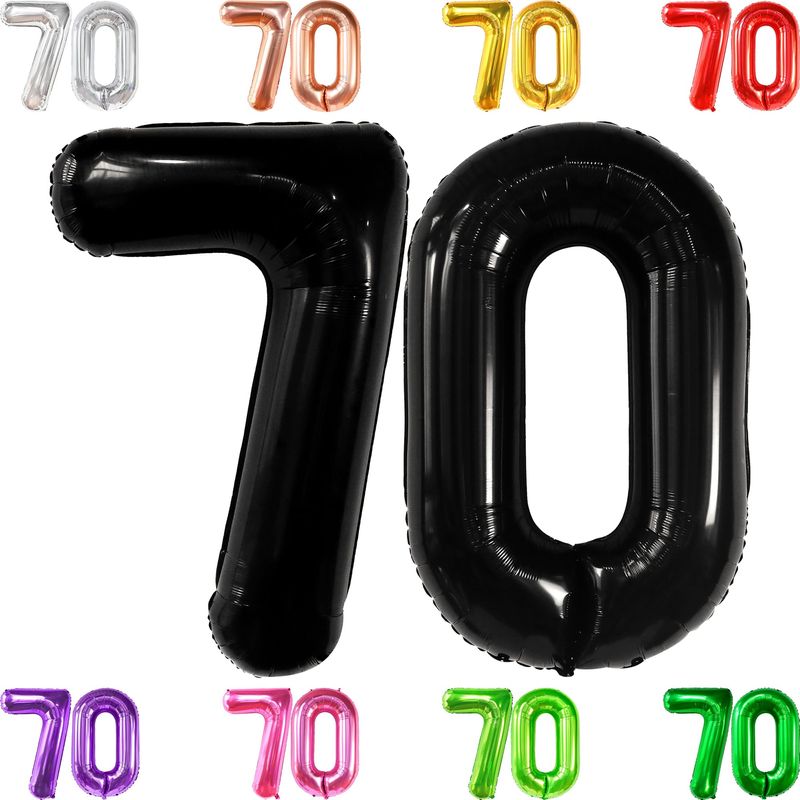 KatchOn, Giant Black 70 Balloon Numbers - 40 Inch | 70th Birthday ...