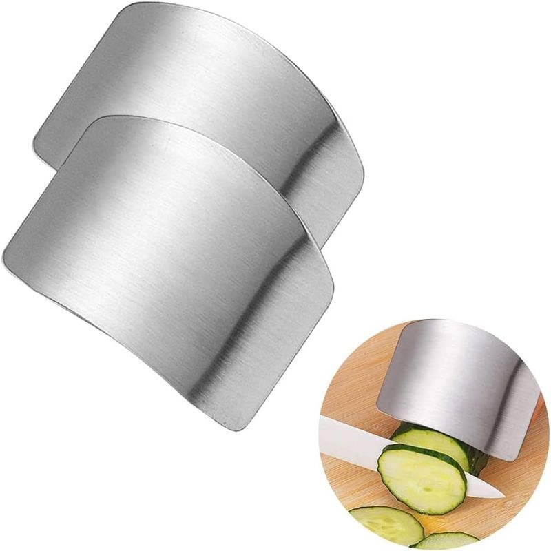 Disenkelubo 2pcs Finger Guard, Stainless Steel Finger Guard, Kitchen ...